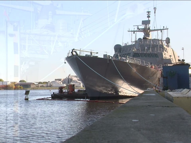 USS Milwaukee sets sail