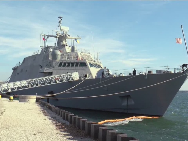 USS Milwaukee sets sail