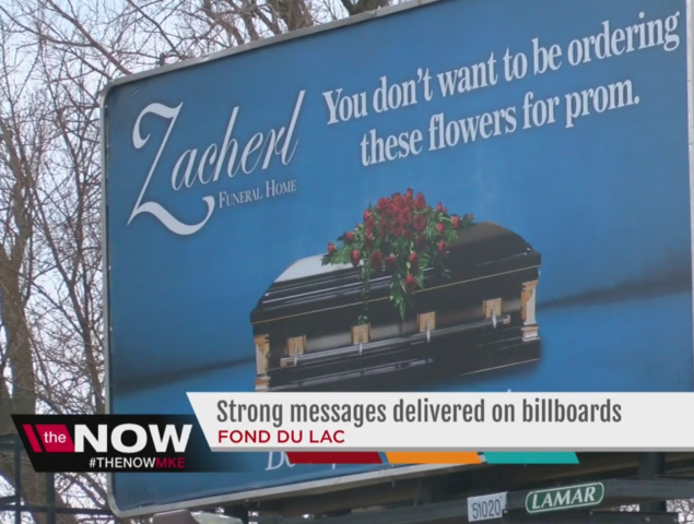 Funeral home's billboards send message to Wisconsin teens - TMJ4 ...