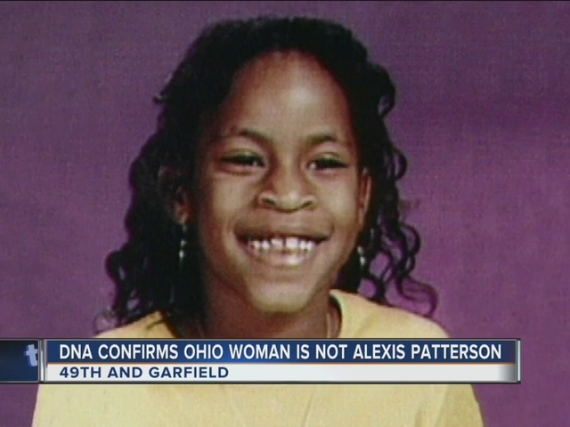 DNA confirms Ohio woman is not Alexis Patterson