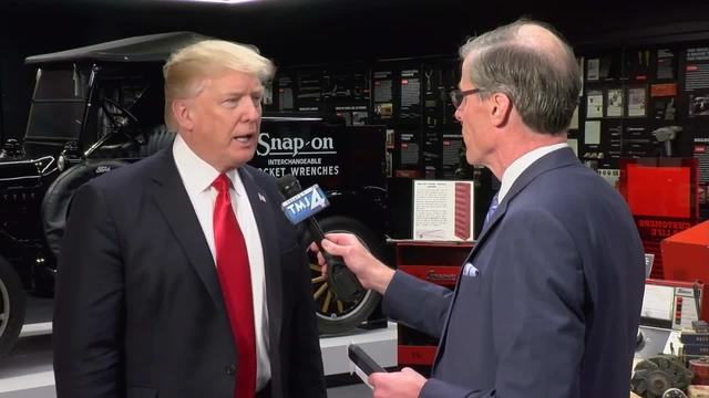 Charles Benson interviews Donald Trump 1-on-1 - TMJ4 Milwaukee, WI