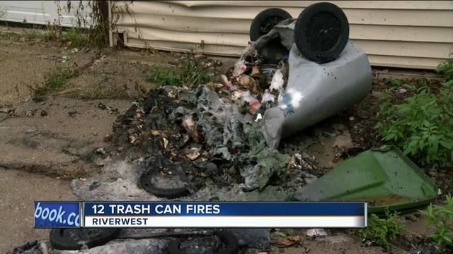 At least a dozen trash cans set on fire in Riverwest - TMJ4 Milwaukee, WI