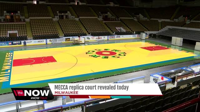 Milwaukee Bucks unveil replica MECCA floor for Thursday night game ...