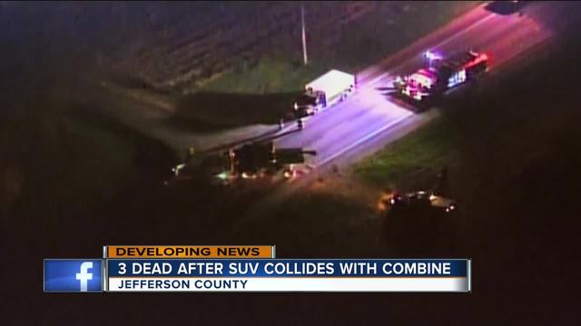 Victims in fatal Jefferson County crash with combine identified - TMJ4 ...