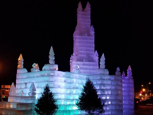 Eagle River firefighters build ice castle - TMJ4 Milwaukee, WI