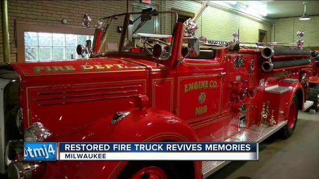 Milwaukee Fire Department's historic Engine 9 restored - TMJ4 Milwaukee, WI