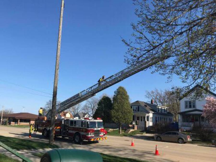 South Milwaukee Fire Department helps son retrieve drone - TMJ4 ...